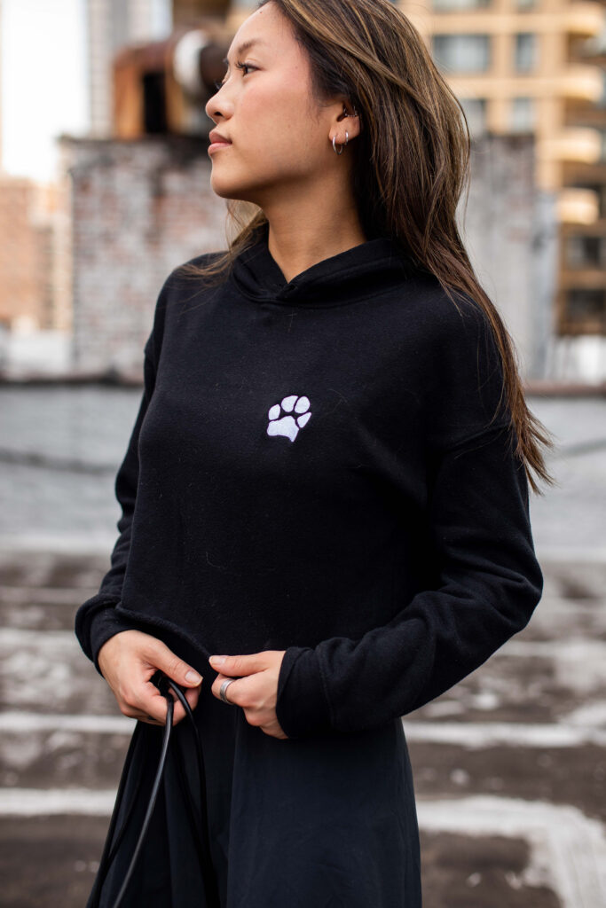 Customized Paw Print Crop Hoodie – Pawed Apparel